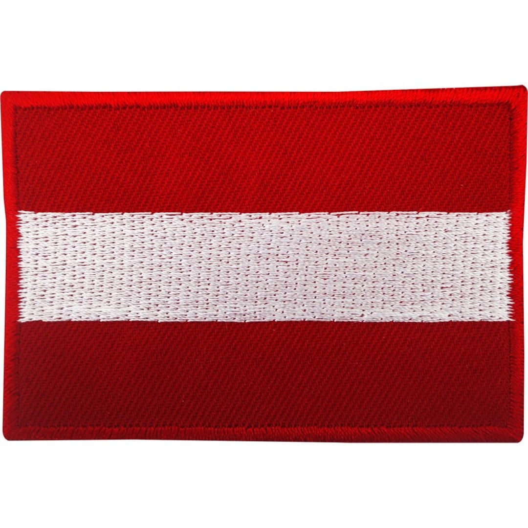 Austria Flag Patch Iron on Badge Sew on Austrian Flag Embroidered ...