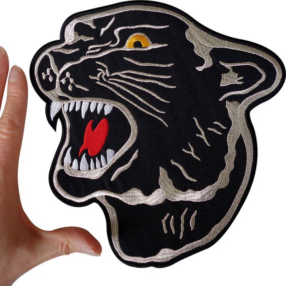 Large Iron Sew on Panther Patch Biker Motorcycle Motorbike | Etsy UK