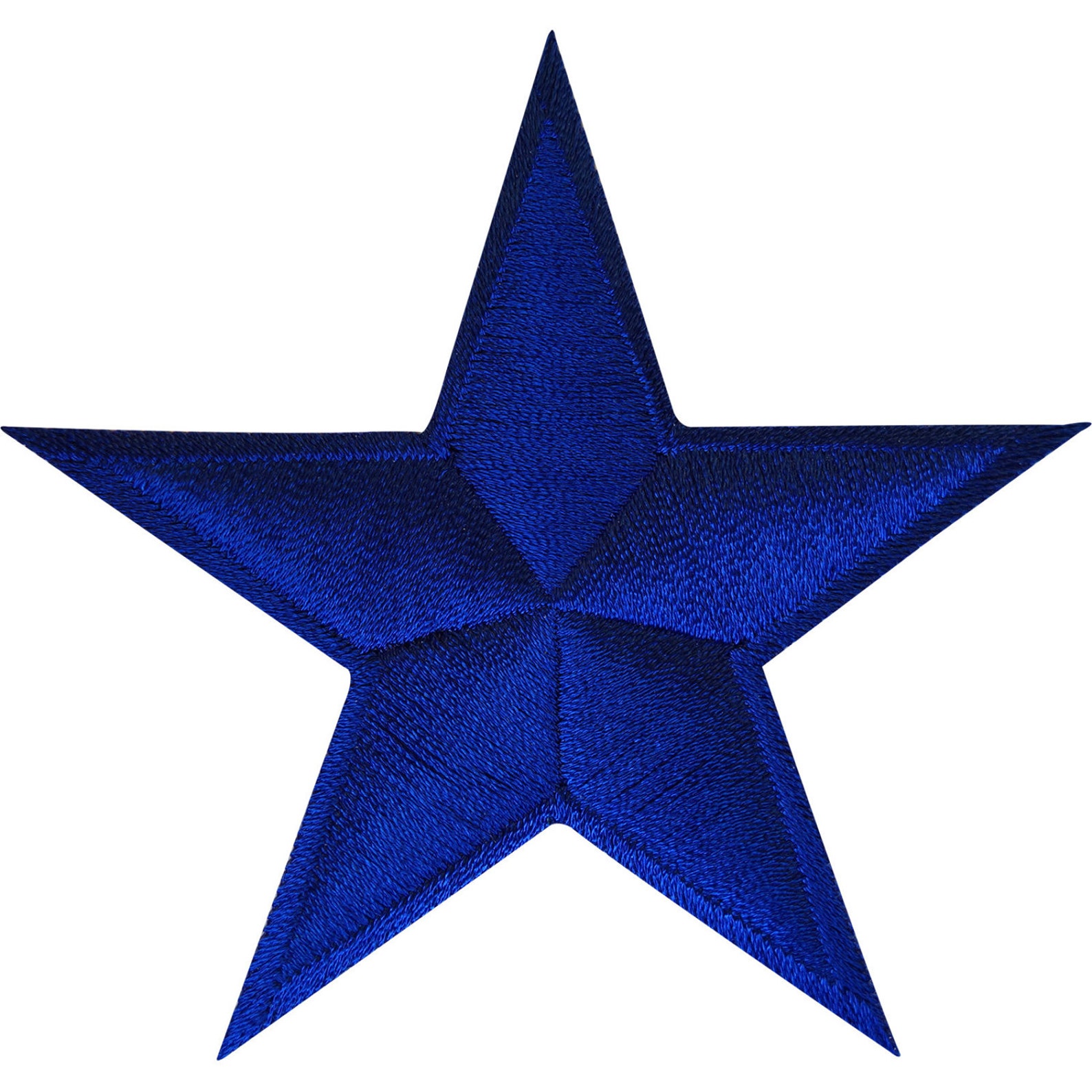 Blue Star Iron on Badge Sew on Patch Clothing Bag Crafts Embroidered ...
