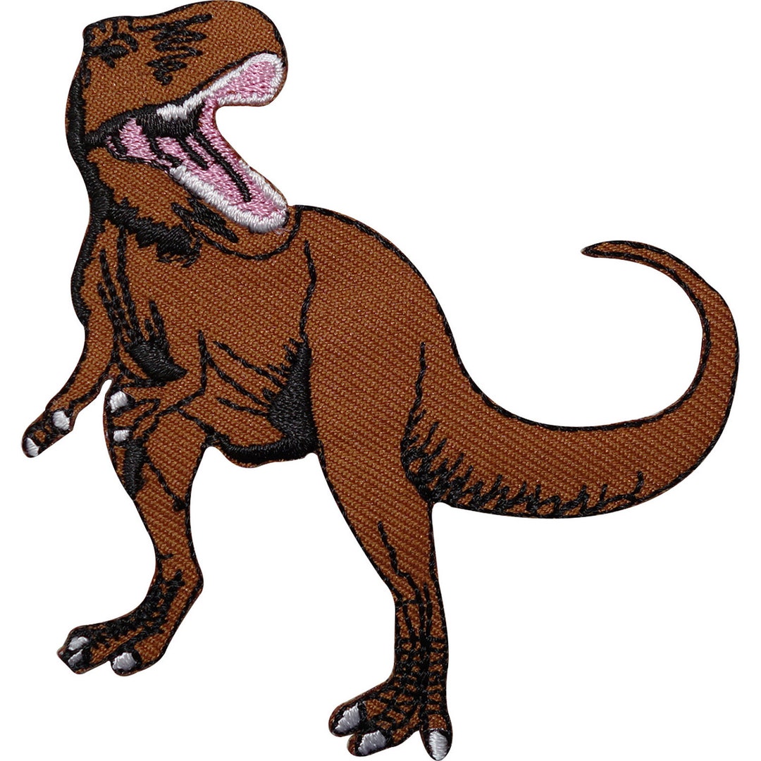 Dinosaur Embroidered Iron / Sew on Patch Kids T Shirt Jeans Jacket Cap ...