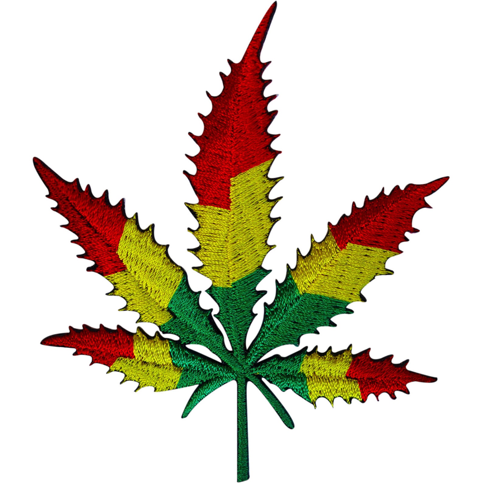 Rasta Reggae Cannabis Leaf Patch Badge Iron / Sew on Hippie T - Etsy