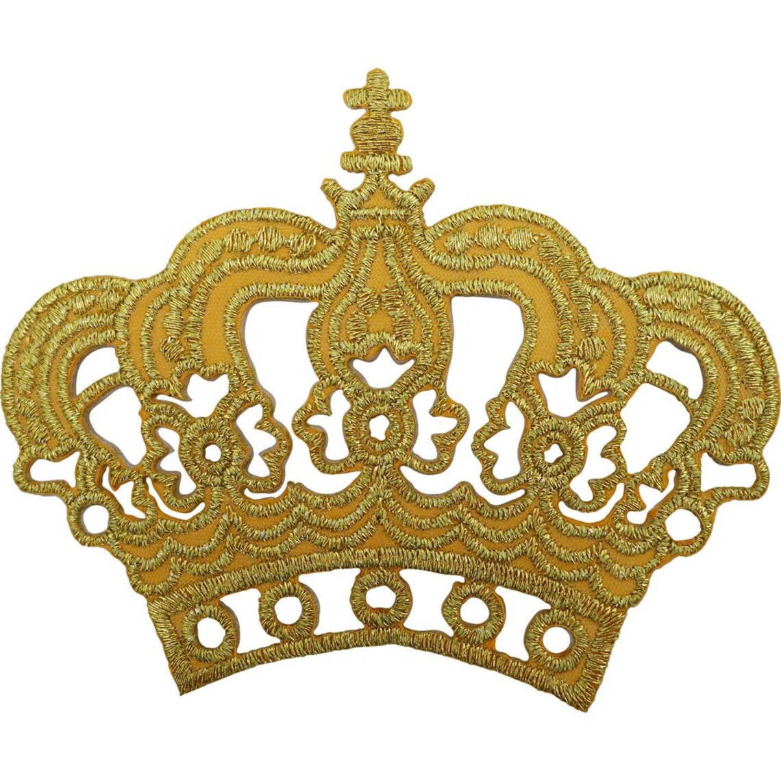 Gold Crown Patch Embroidered Iron / Sew on King Queen Fancy - Etsy UK