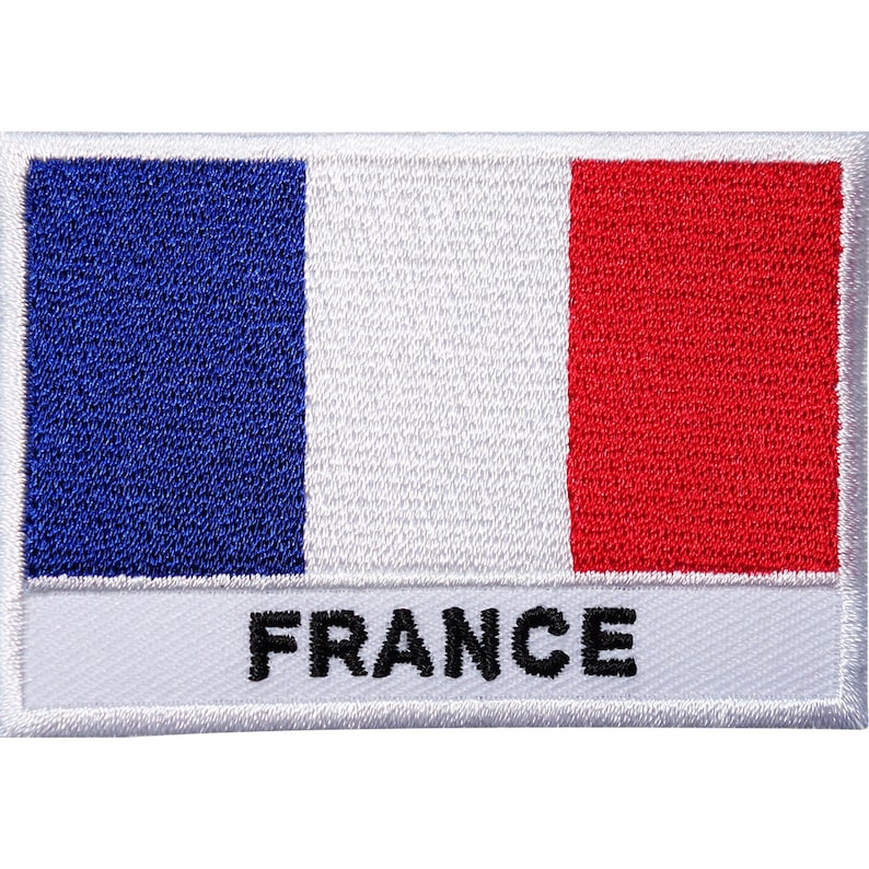 France Flag Embroidered Iron / Sew On Clothes French Patch T | Etsy