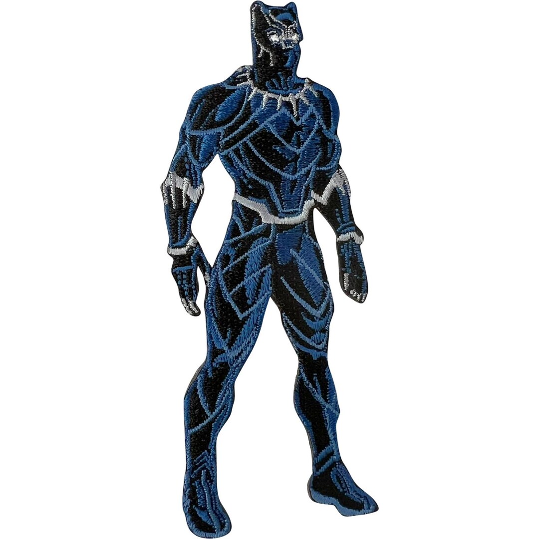 Black Panther Patch Iron Sewing on Clothes T Shirt Bag Costume ...