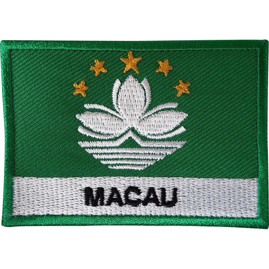 Macau Flag Patch Iron on Sew on Las Vegas of Asia Casino Poker Embroidered Badge - Etsy