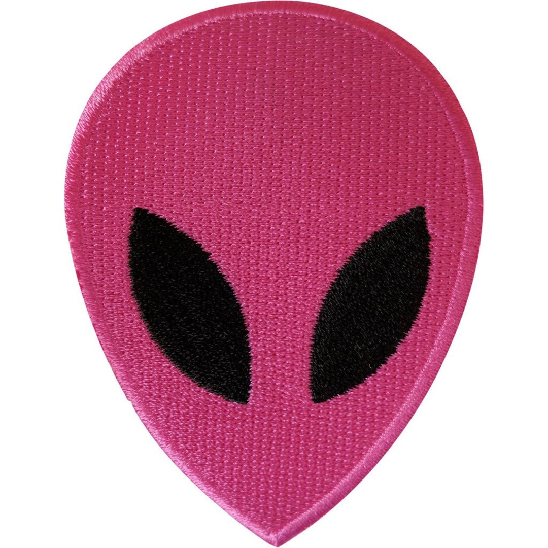 Pink Alien Iron on Patch / Sew on Clothes Jacket Jeans Bag NASA Space ...