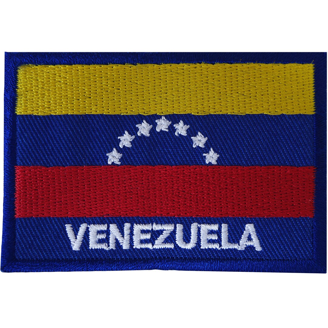 Venezuela Flag Iron on Patch Sew on South America Clothes Bag ...