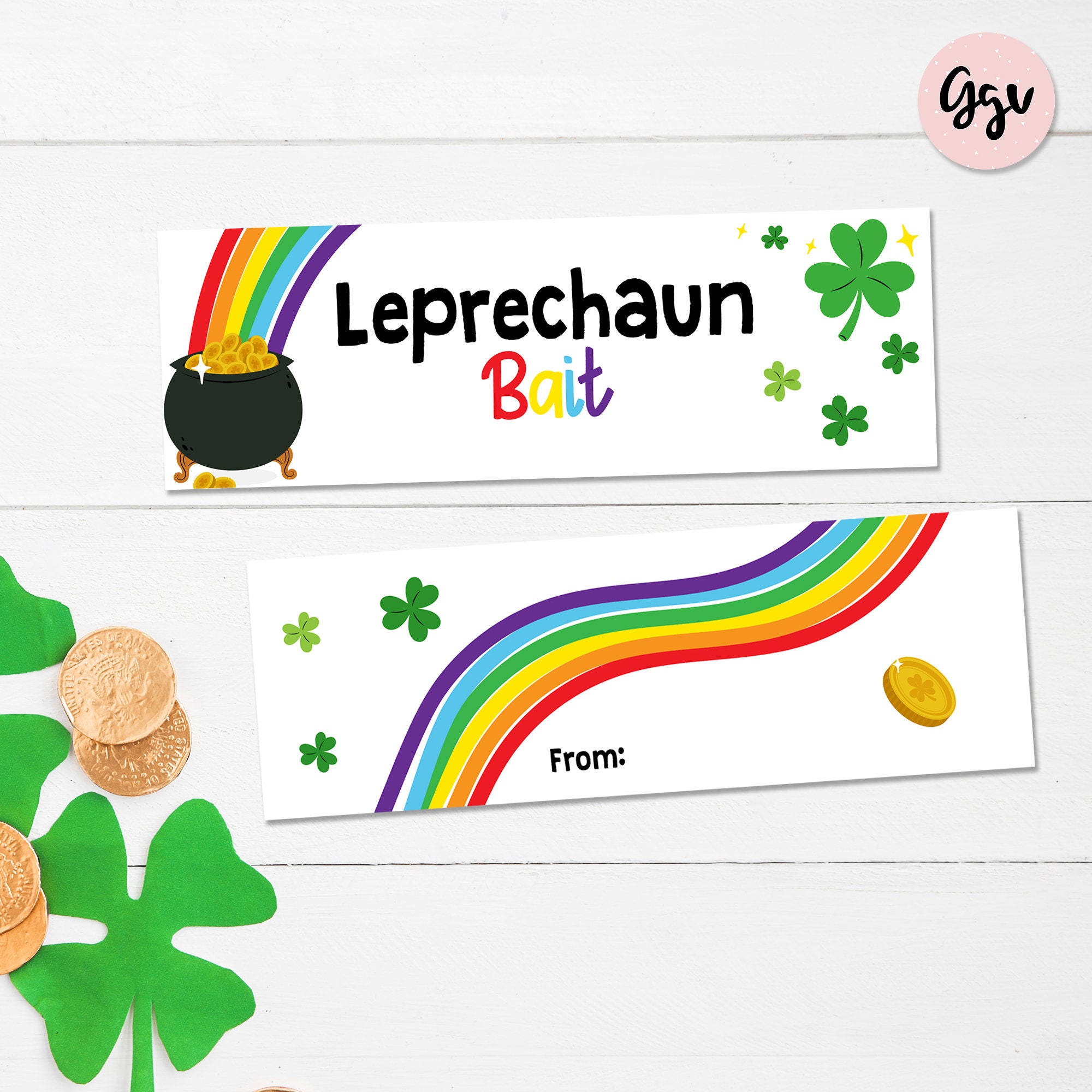 Leprechaun Bait Printable Bag Topper St Patricks Treat - Etsy
