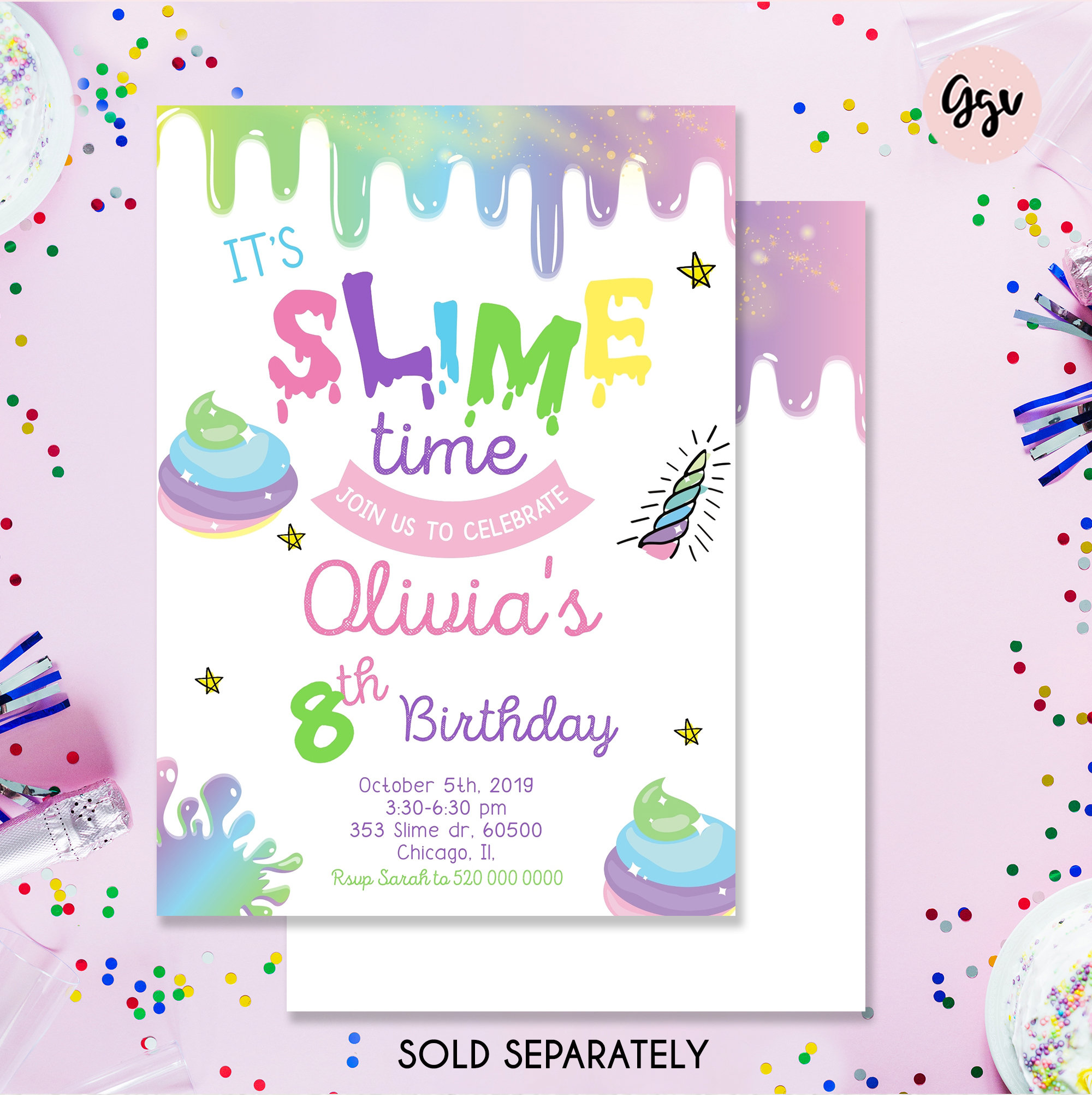 SLIME STATION SIGN Printable Slime Party Decor Glitter - Etsy Canada