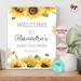 Editable BEE Welcome Sign Sunflower Bee Baby Shower - Etsy