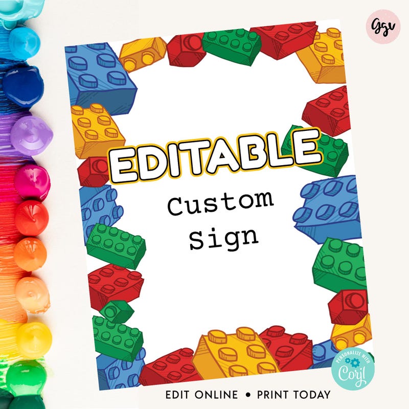 Legos Sign - Etsy