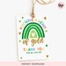 St. Patrick's Day Printable Tags, Rainbow Instant Download Tags, St ...