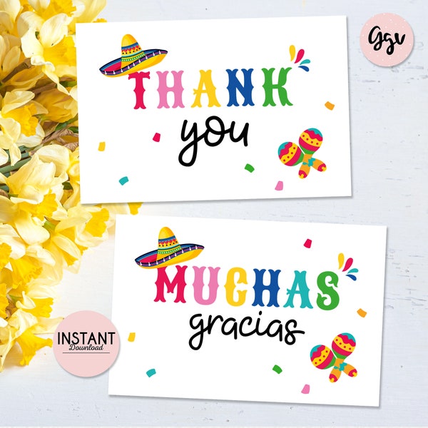 Black and White Mexican Thank You Note - Etsy