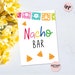 Mexican Fiesta Food Bar Signs, Printable Taco Bar Sign, Churro Bar Sign ...