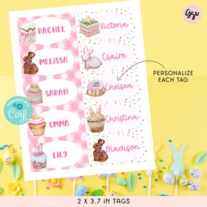 Editable Easter Place Cards, Printable Easter Labels, Easter Name Tags ...