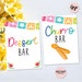 Mexican Fiesta Food Bar Signs, Printable Taco Bar Sign, Churro Bar Sign ...