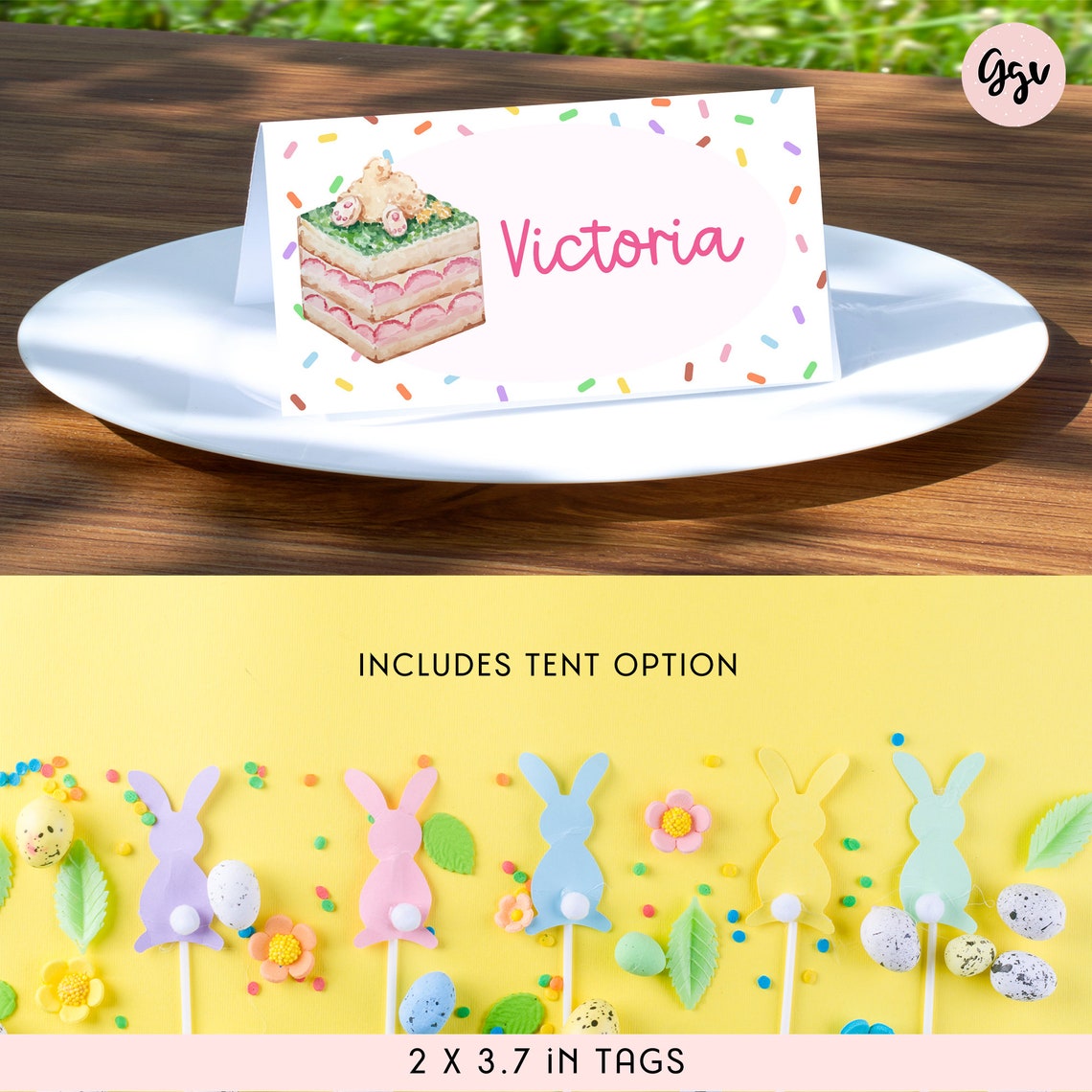 Editable Easter Place Cards Printable Easter Labels Easter - Etsy