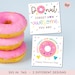 Donut Valentine's Day Printable Tags Donut Forget How - Etsy