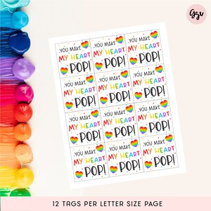 POP IT Valentine's Day Tag, Pop It Printable Favor Tag, Fidget Toy Gift ...