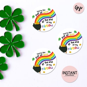 You're the Pot of Gold at the End of My Rainbow Tag, St Patricks ...