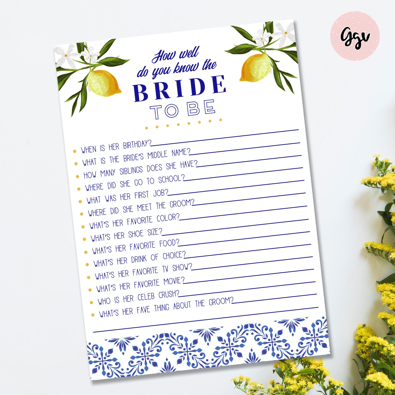 BRIDAL SHOWER Printable GAMES Shower Games Bundle Instant | Etsy