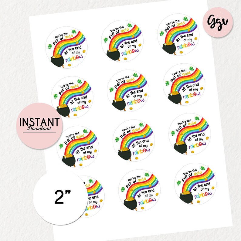 You're the Pot of Gold at the End of My Rainbow Tag St - Etsy