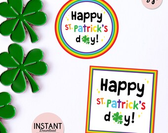 I'm so Lucky to Have You in My Class St Patricks Day Stickers Rainbow ...