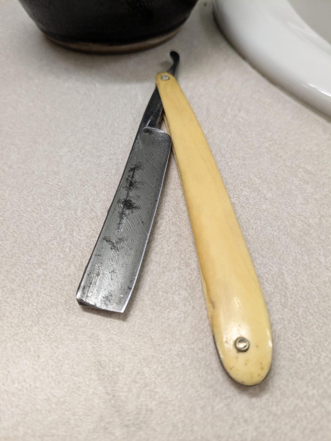 Shave Ready American Torrey Straight Razor Set in Bone Scales - Etsy