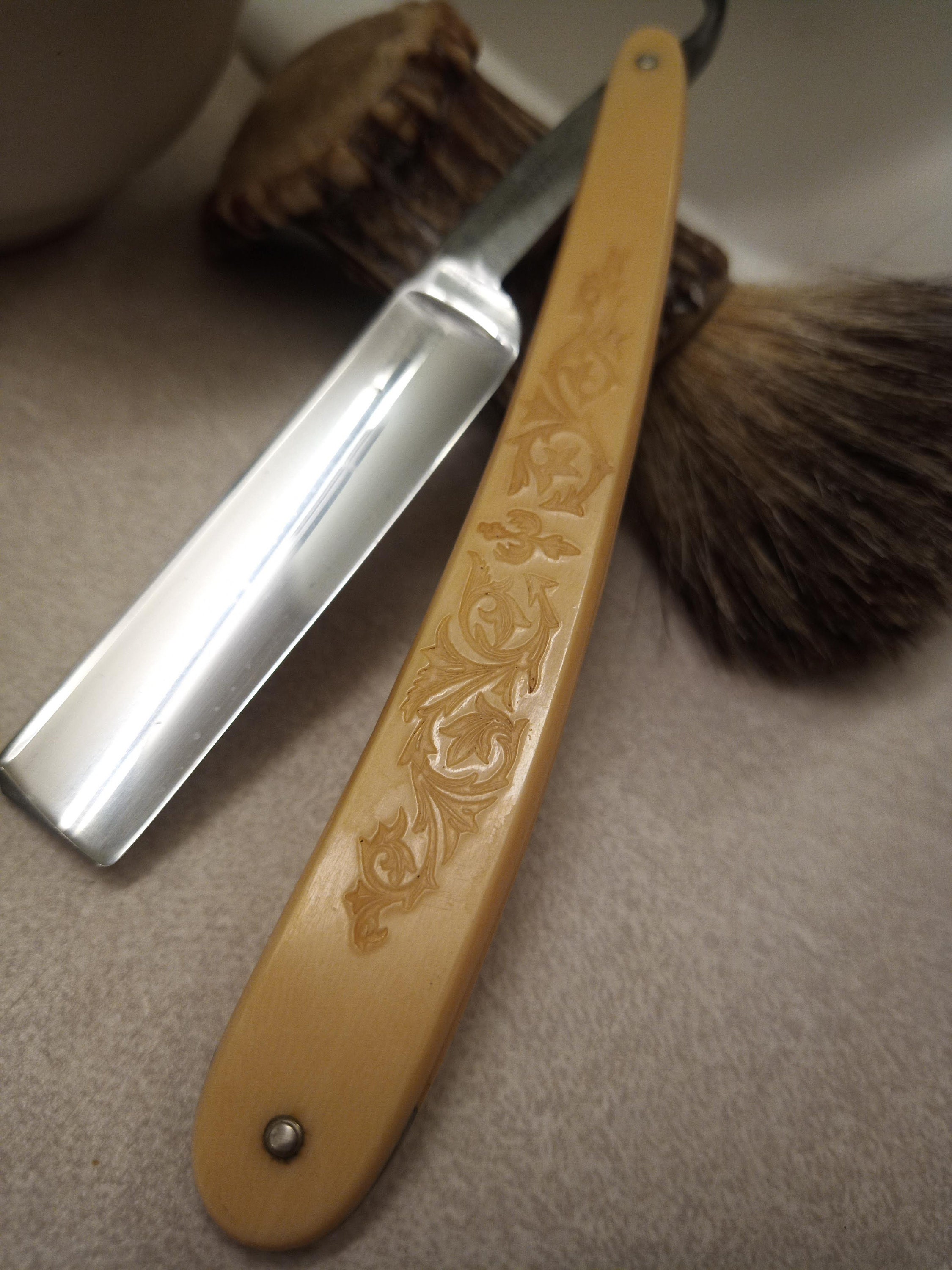 Shave Ready Wade and Butcher Antique Engraved Straight Razor - Etsy