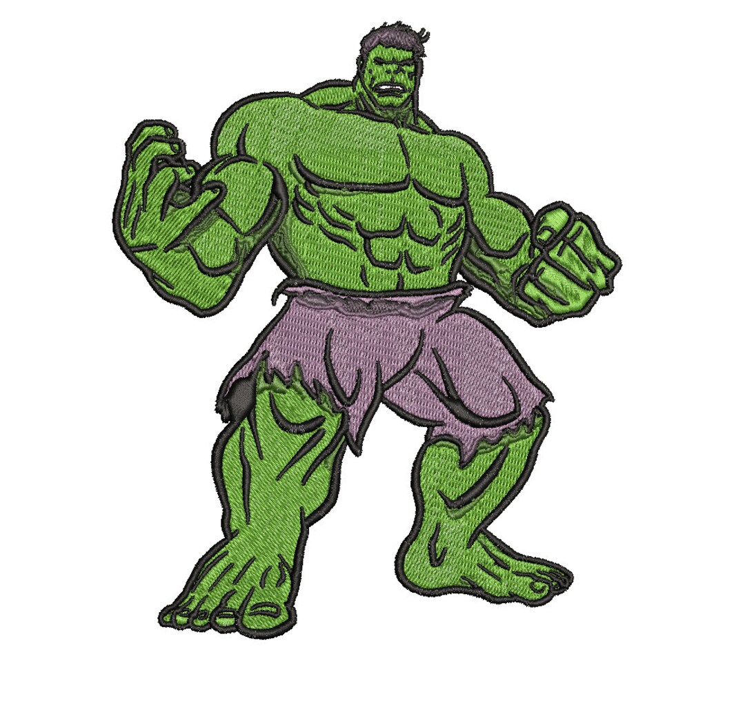 Hulk Comic Embroidery File - Etsy