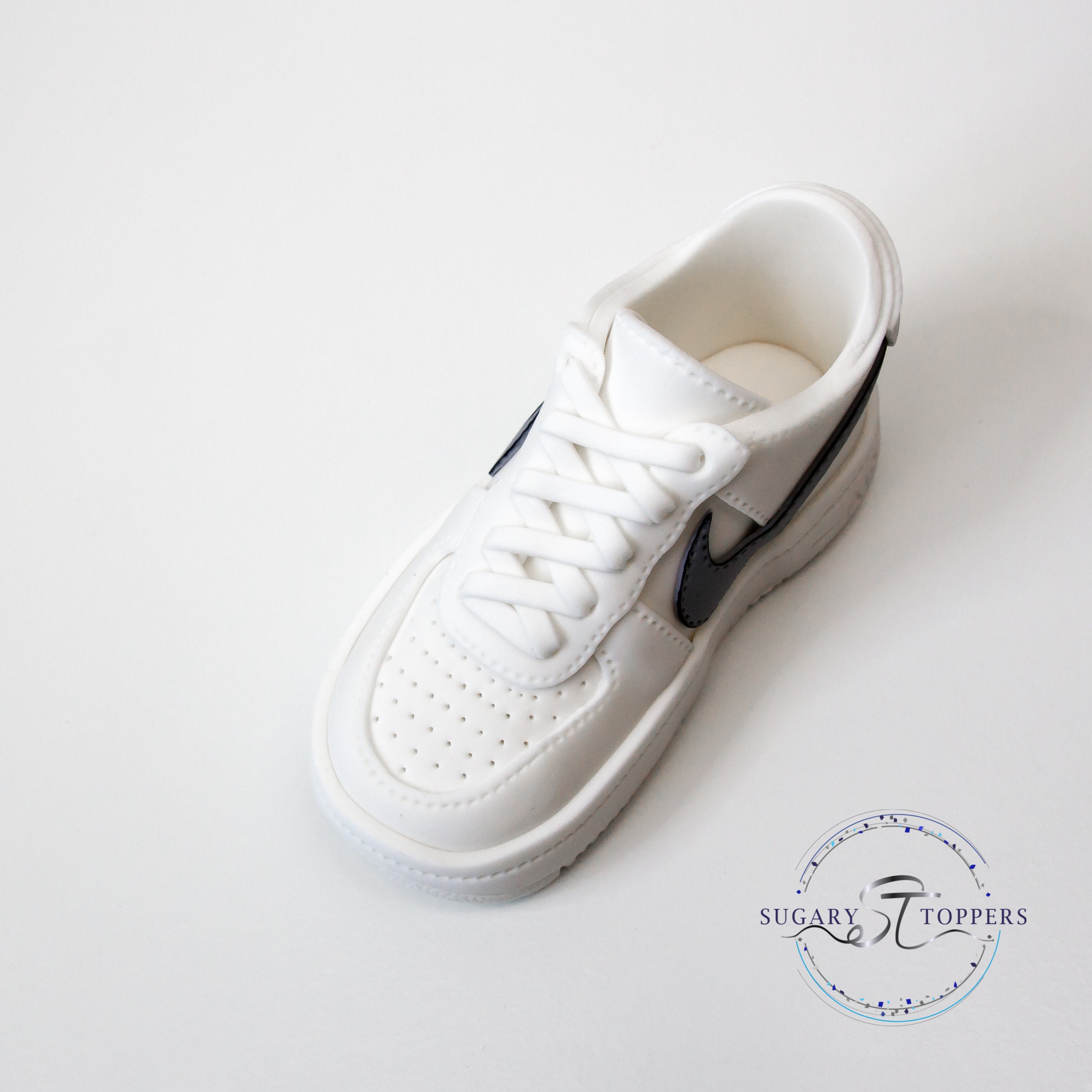 Sneakers Cake Topper - Fondant Cake Decoration - Handmade Shoes ...