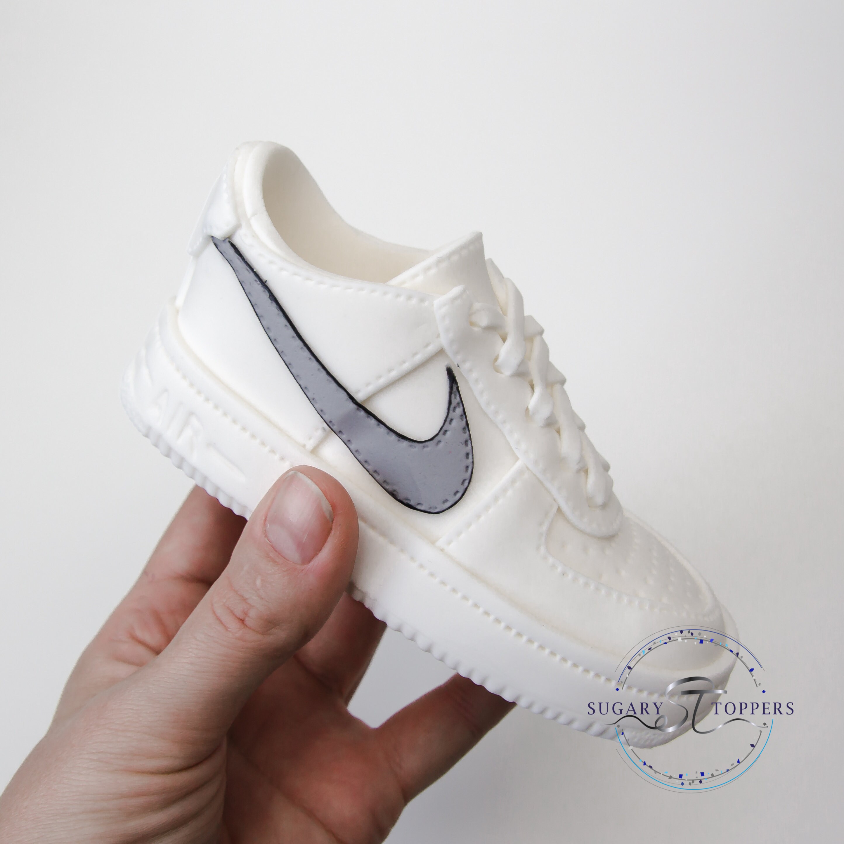Sneakers Cake Topper - Fondant Cake Decoration - Handmade Shoes ...