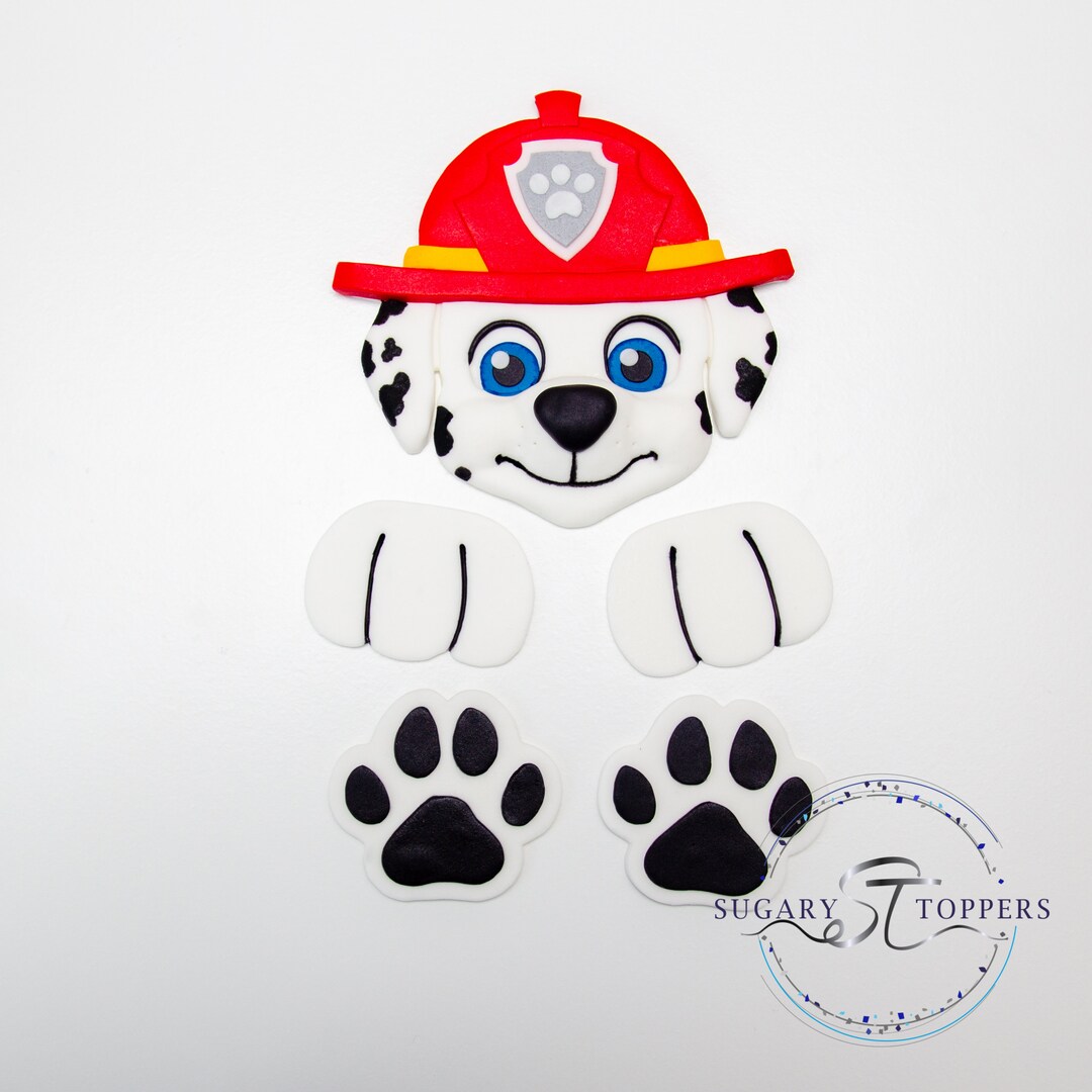 Paw Patrol Marshall Face Cake Topper for Cake Decorating - Etsy