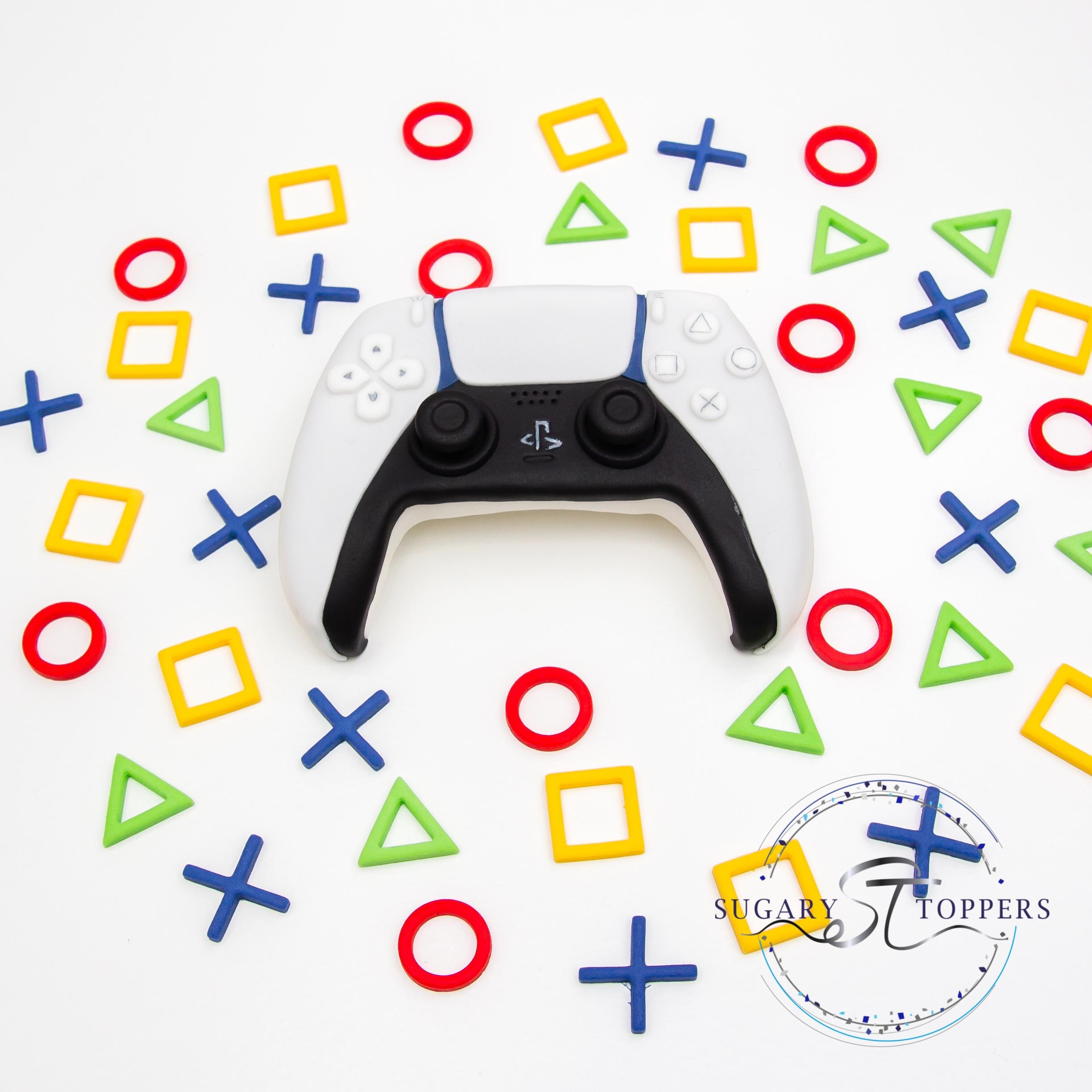 PS5 Controller Cake Topper, Gamer Birthday, Fondant Sugarpaste - Etsy