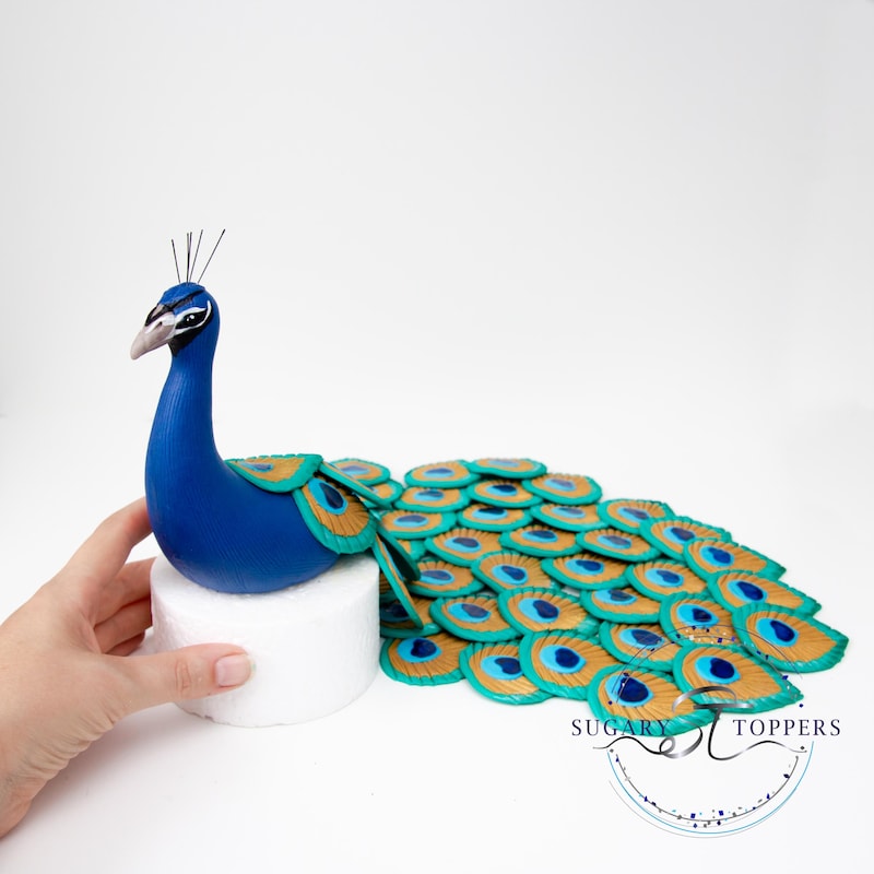 Peacock Cake Topper - Etsy