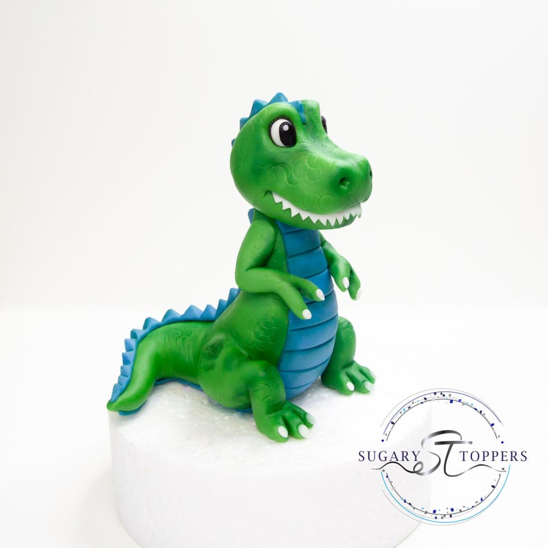 Handmade Dinosaur Cake Topper, Sugarpaste Fondant T-rex - Etsy