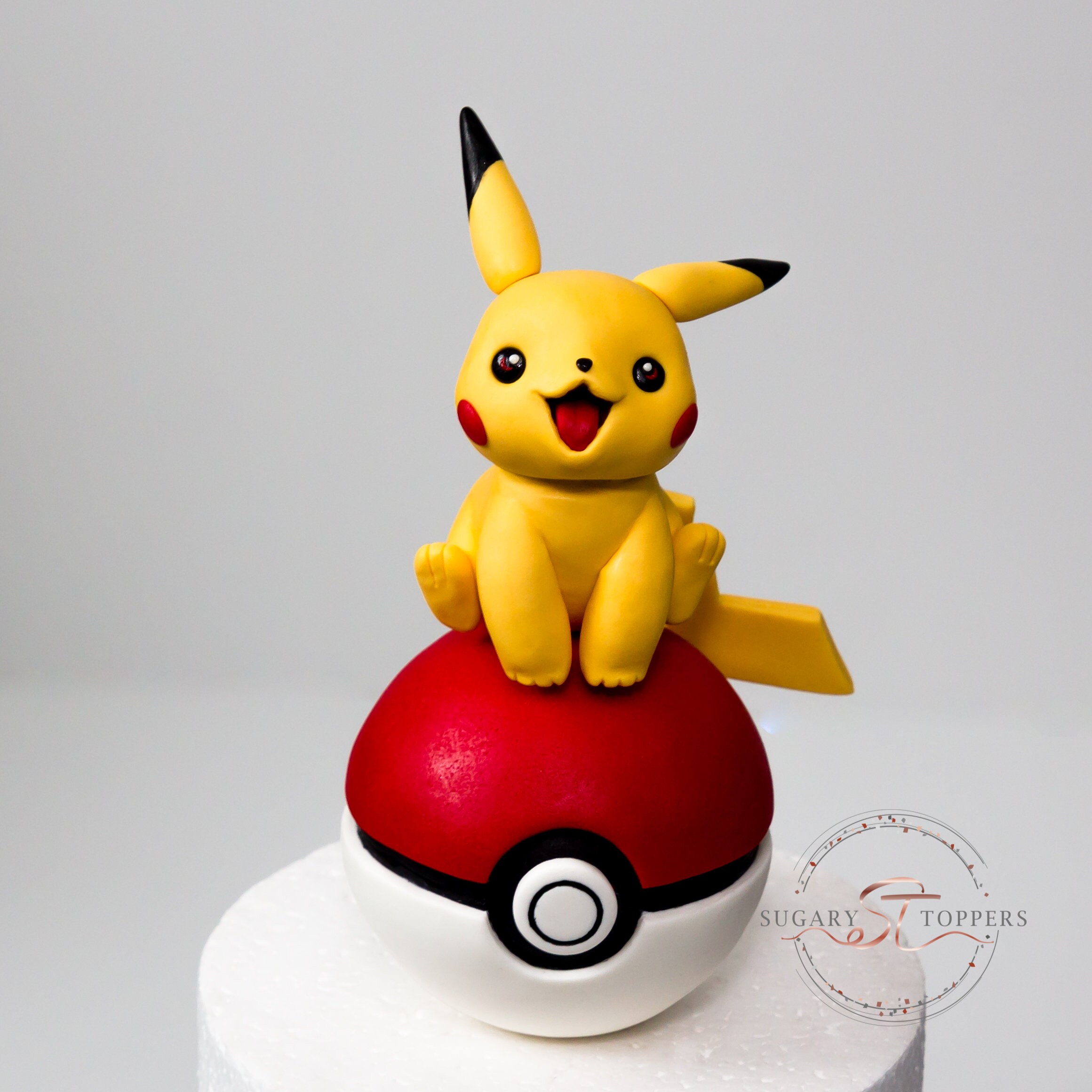 Pikachu on a Ball Cake Topper for Cake Decorating Pokemon - Etsy UK