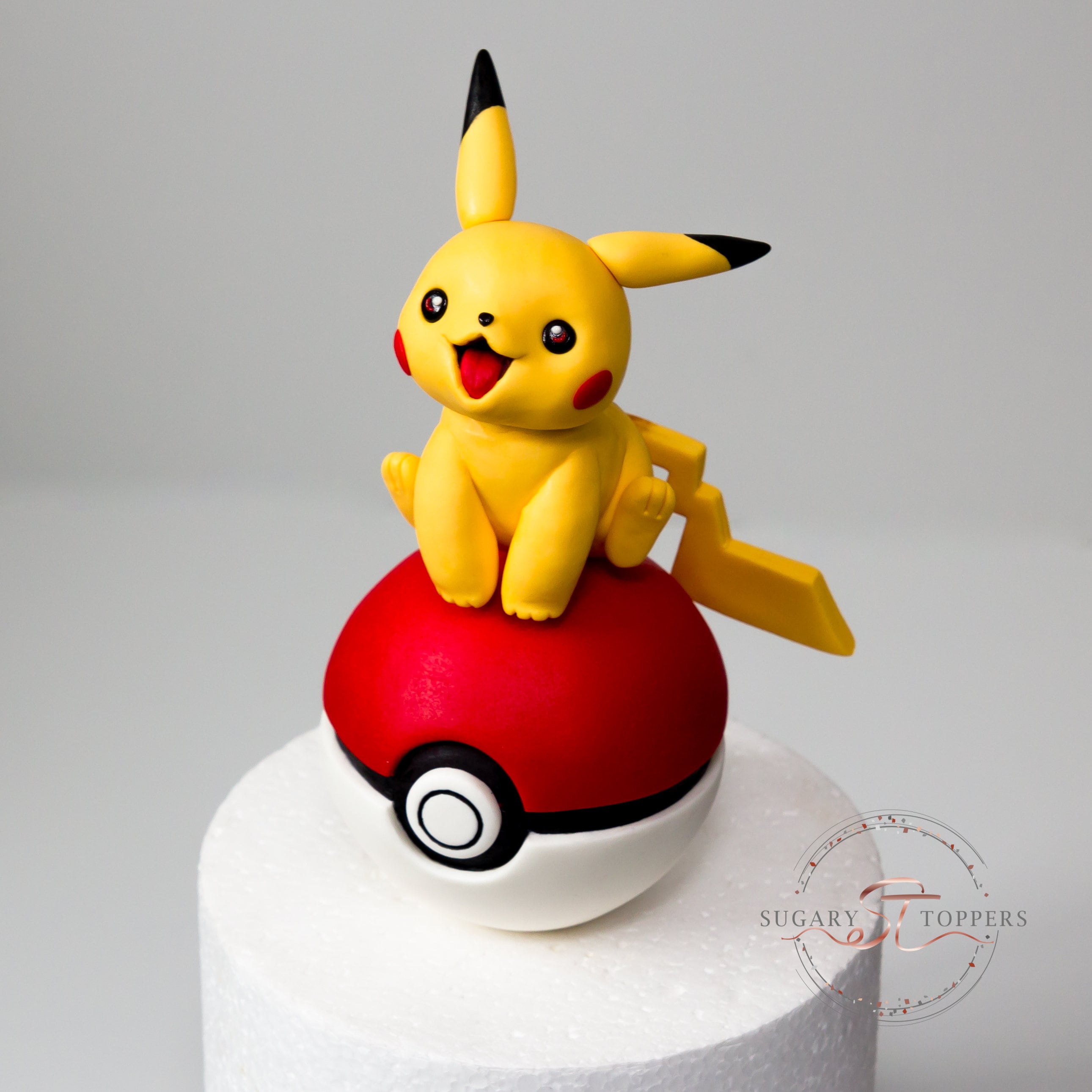 Pikachu on a Ball Cake Topper for Cake Decorating Pokemon - Etsy UK