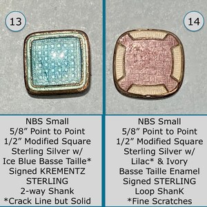 CHOICE of ONE NBS Small Enamel Button Antique or Vintage - Etsy