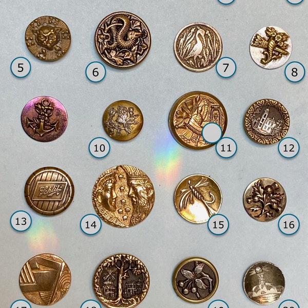 Antique Lighthouse Button - Etsy