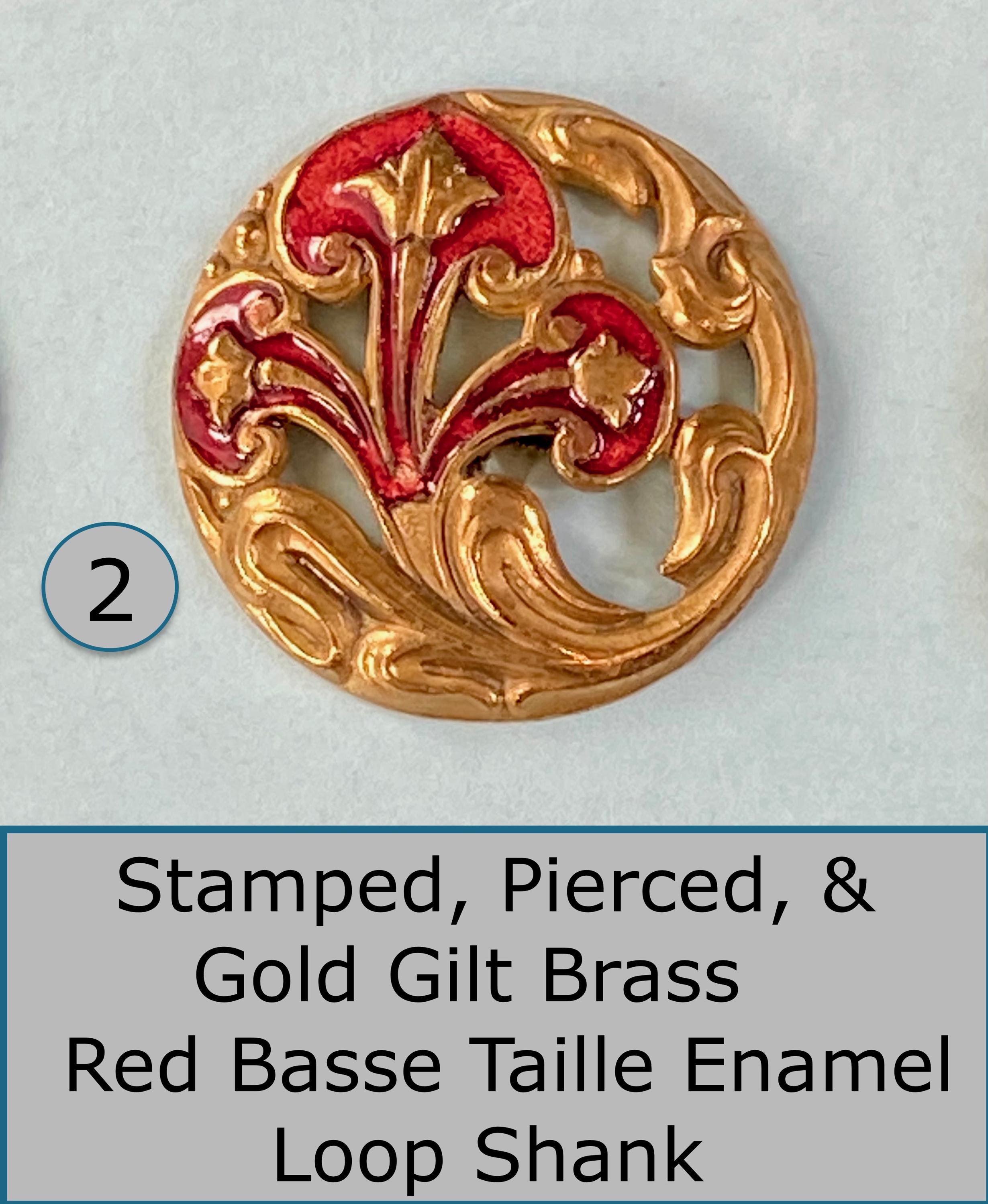 CHOICE of ONE Antique NBS Medium Enamel Button - Etsy