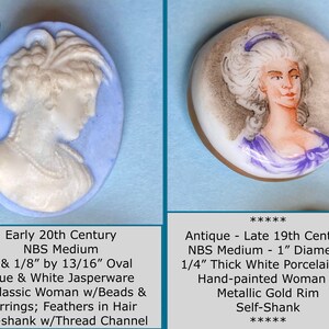 CHOICE of ONE Ceramic Porcelain Plaster Clay Button NBS Small Medium or ...