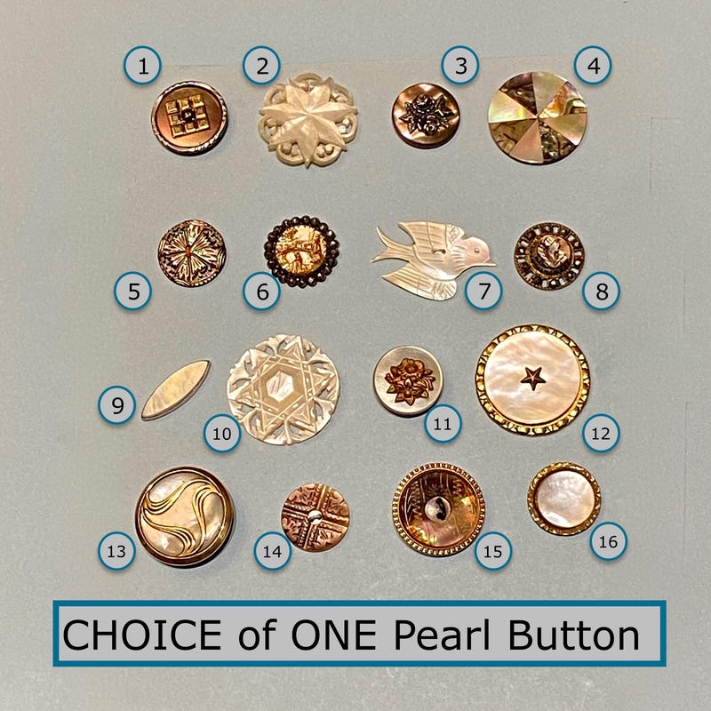 Antique Buttons - Etsy