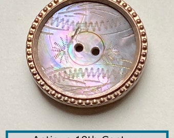 Antique Gilt Button - Etsy