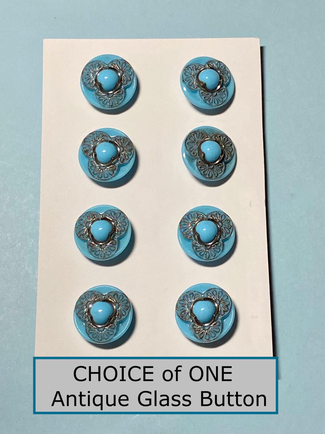 CH0ICE of ONE Antique Glass Button NBS Medium - Etsy