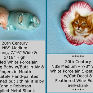 CHOICE of ONE Ceramic Porcelain Plaster Clay Button NBS Small Medium or ...