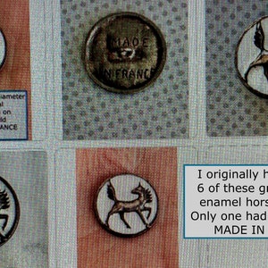 CHOICE of ONE Horse Button Antique or Vintage NBS Small Medium Large - Etsy