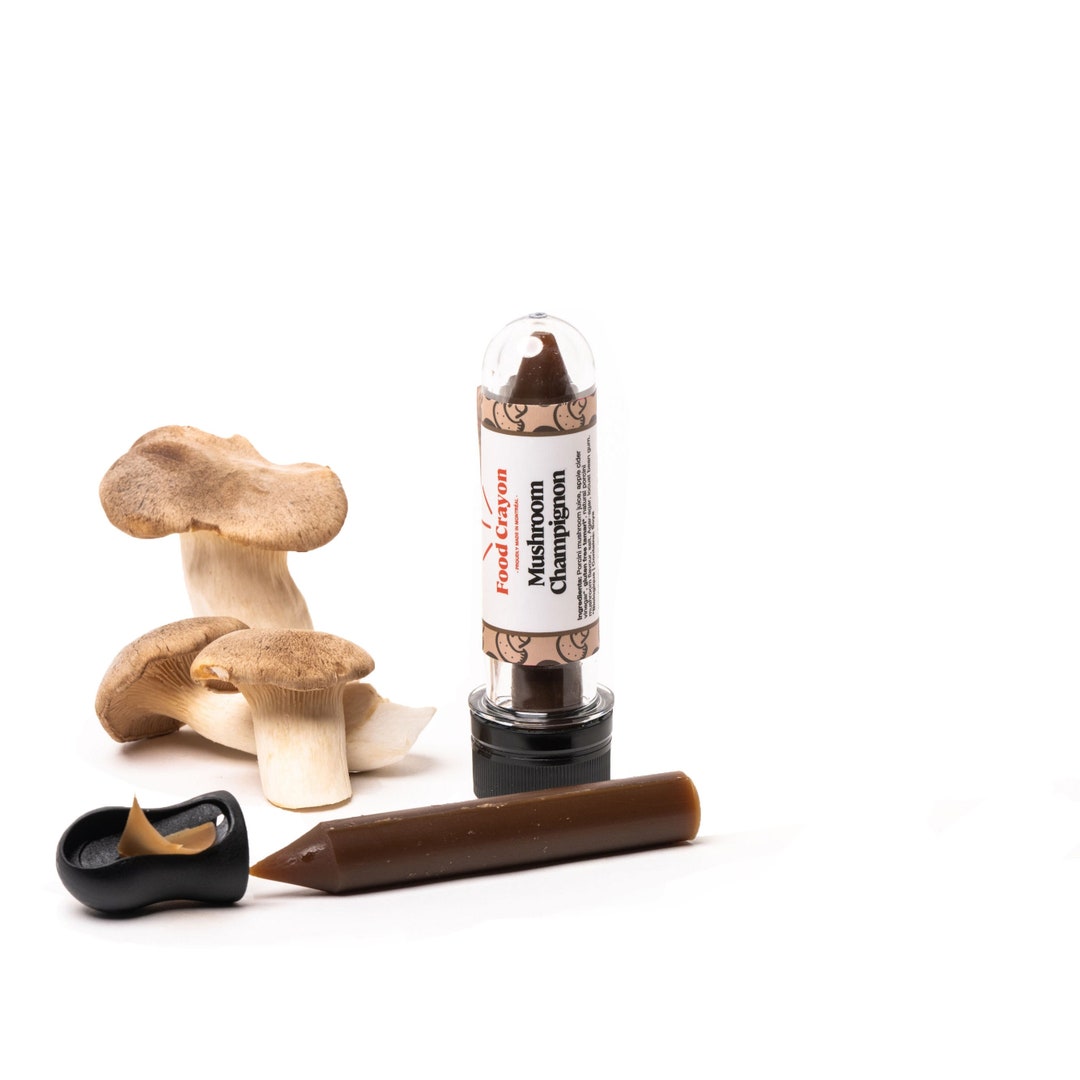 Mushroom - Single Box (1 Food Crayon + 1 Sharpener) - Etsy