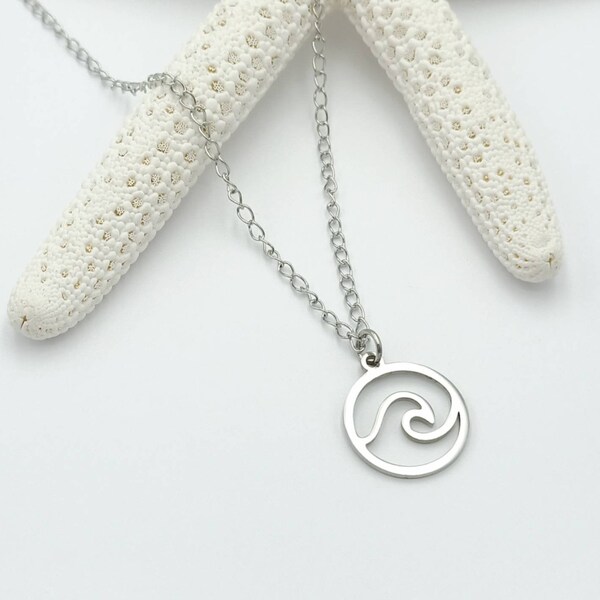 Wave Necklace - Etsy