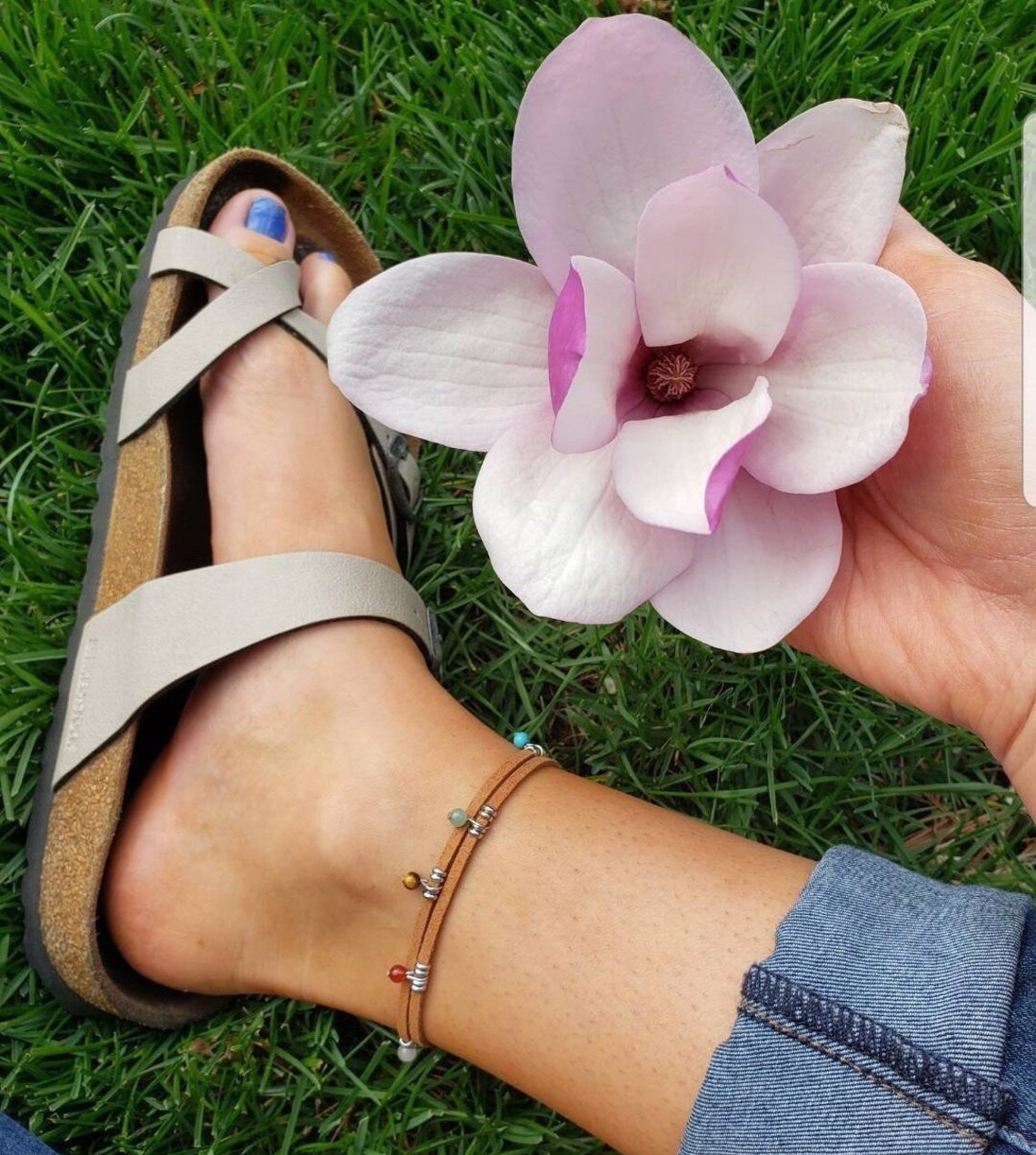 Seven 7 Chakras Anklet Meditation Stacking Layering - Etsy